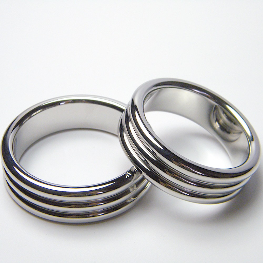 Triple Ring Style Stainless Steel Penis Ring - Bondage Direct ...