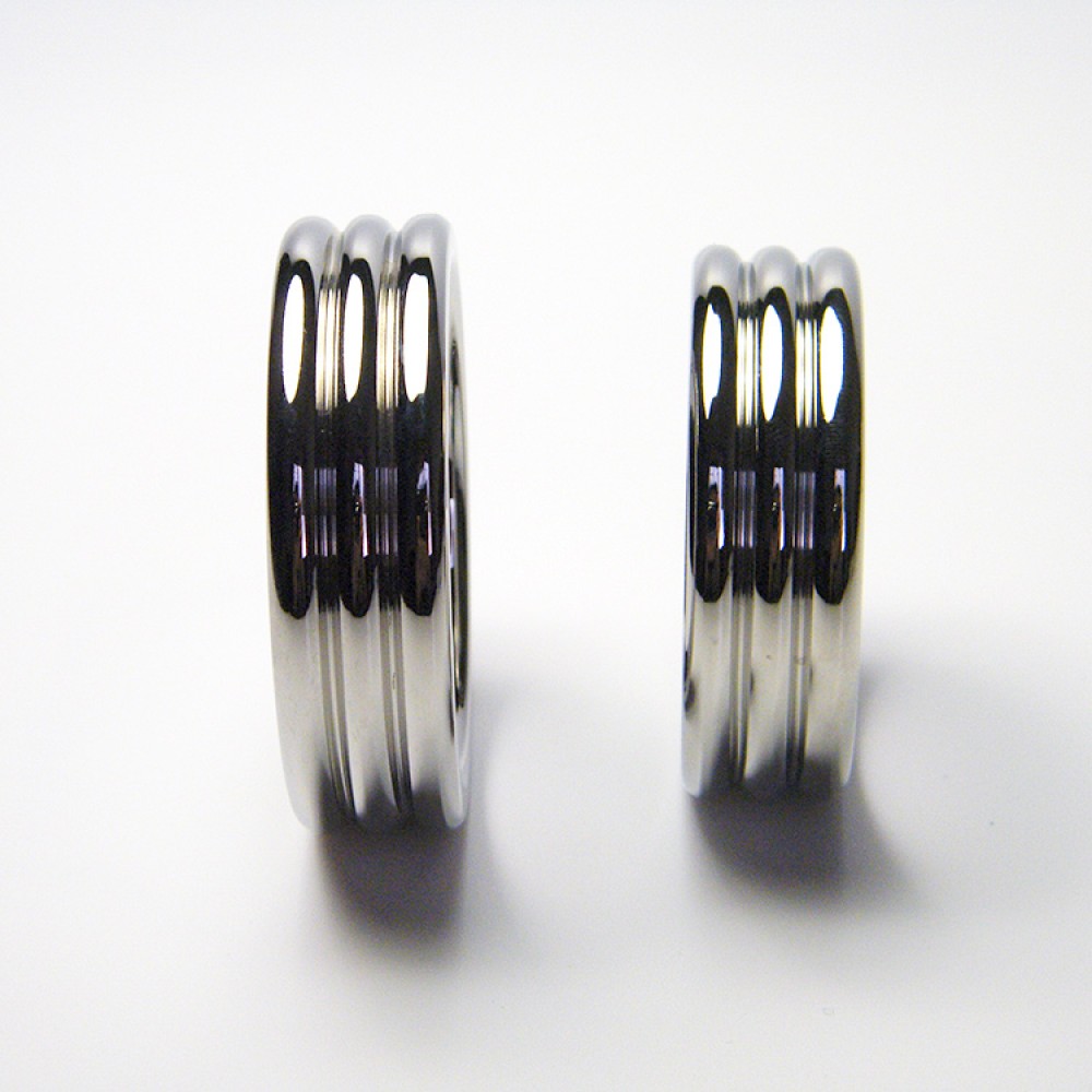 Triple Ring Style Stainless Steel Penis Ring - Bondage Direct ...