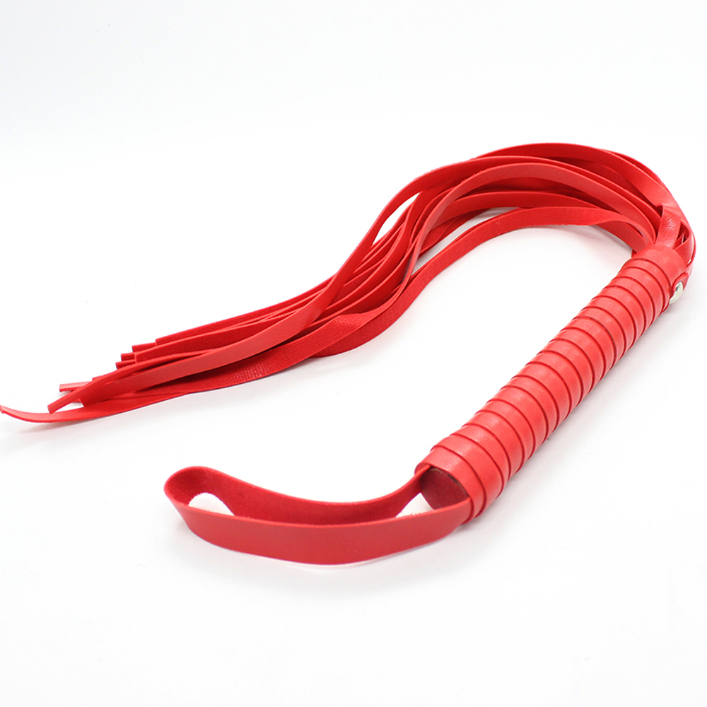 Red Faux Leather Flogger